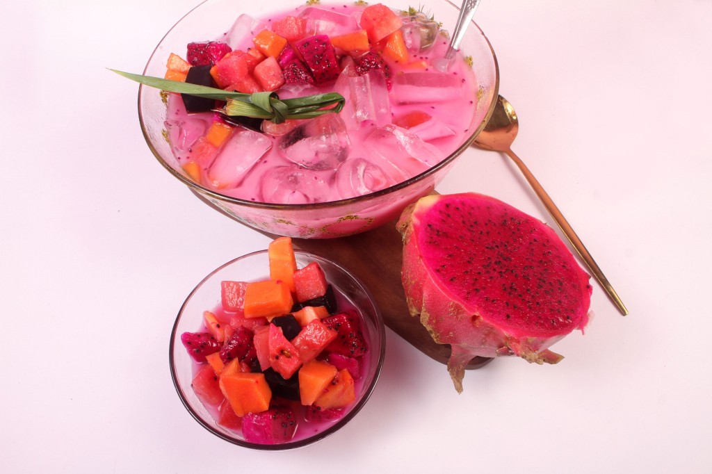 Recette Nage de fruits au thé vert et baie de verveine | Epicime